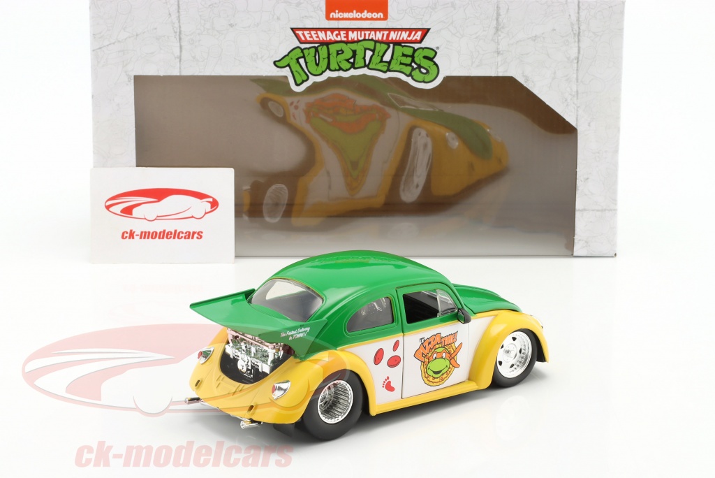 Jadatoys 1:24 Volkswagen VW Drag Beetle 1959 Med Turtles figur ...
