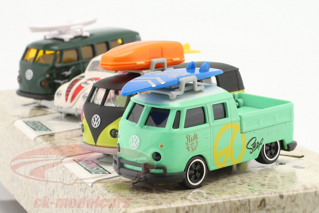 Majorette 1:64 5-Car Set Volkswagen The Originals VW Bulli T1 & VW ...