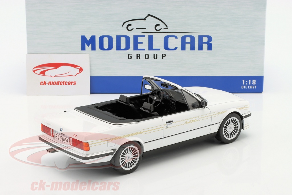 Cararama 1:18 BMW Alpina C2 2.7 E30 convertibile Anno di costruzione 1986 Bianco Model Car Group ...