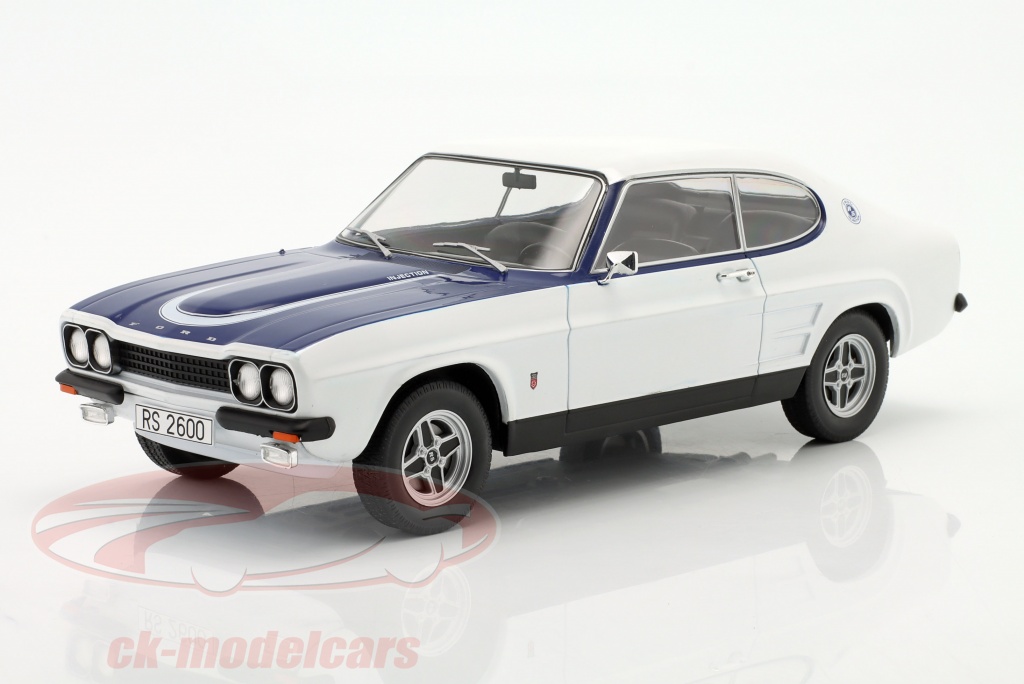 Modelcar Group 1:18 Ford Capri MK I RS 2600 建設年 1973 白 / 青い MCG18294 ...