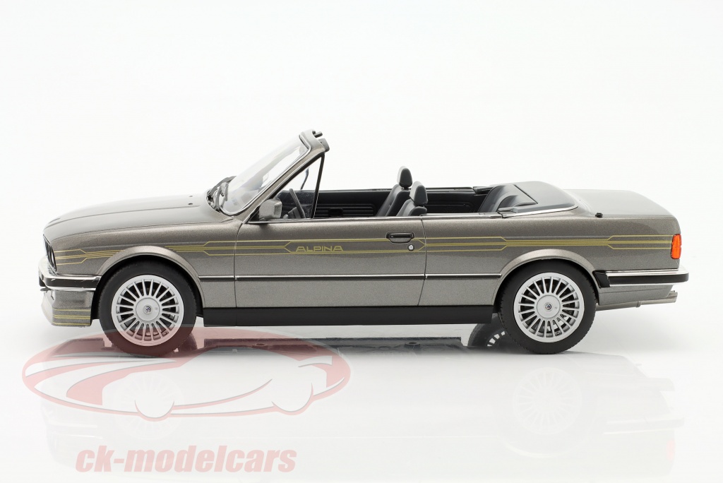 Modelcar Group 1:18 BMW Alpina C2 2.7 E30 Convertible year 1986 grey metallic MCG18384 model car ...