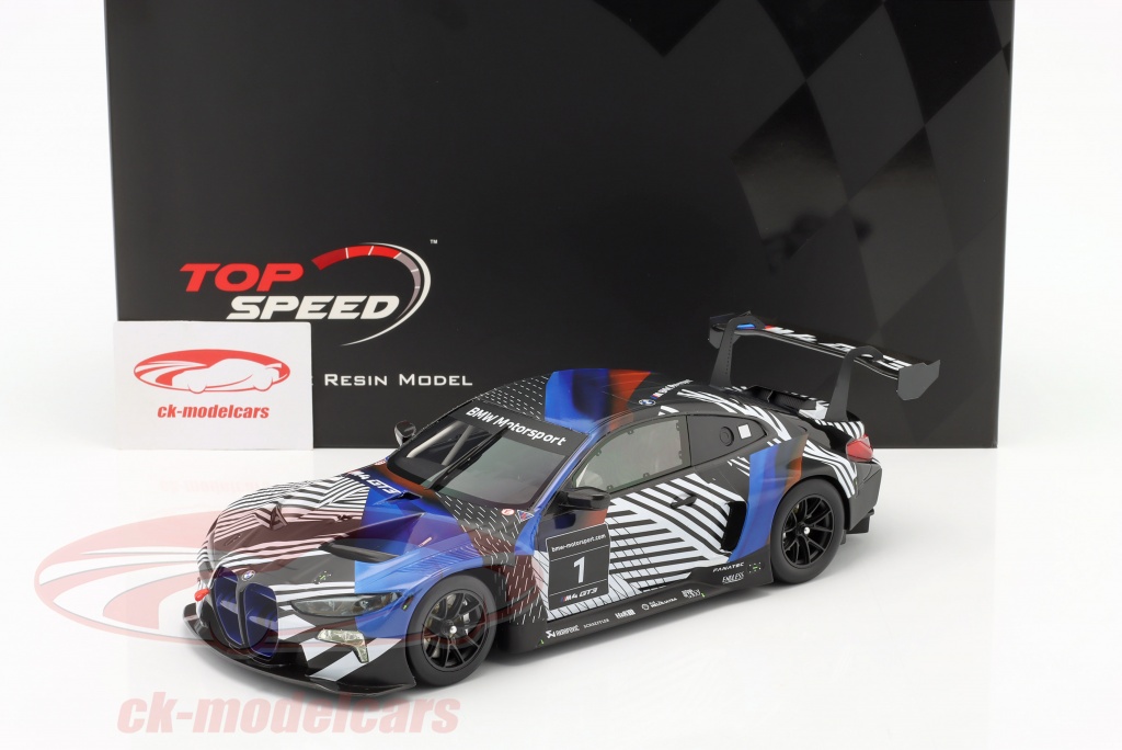 True Scale 1:18 BMW M4 GT3 (G82) #1 Test Car Version 1 TS0370 model car ...