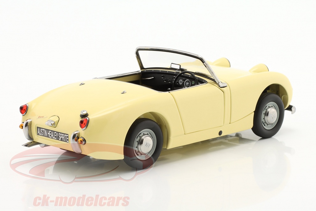 Kyosho 1:18 Austin Healey Sprite Spider RHD year 1958 primrose yellow ...