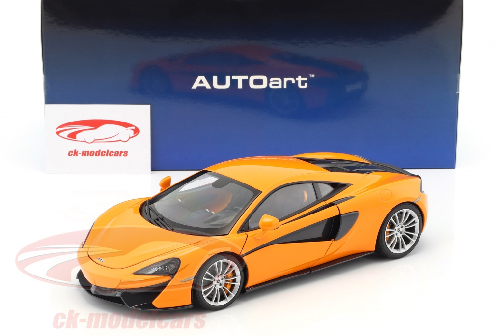 AUTOart 1:18 McLaren 570S Año de construcción 2016 naranja Con plateado ...