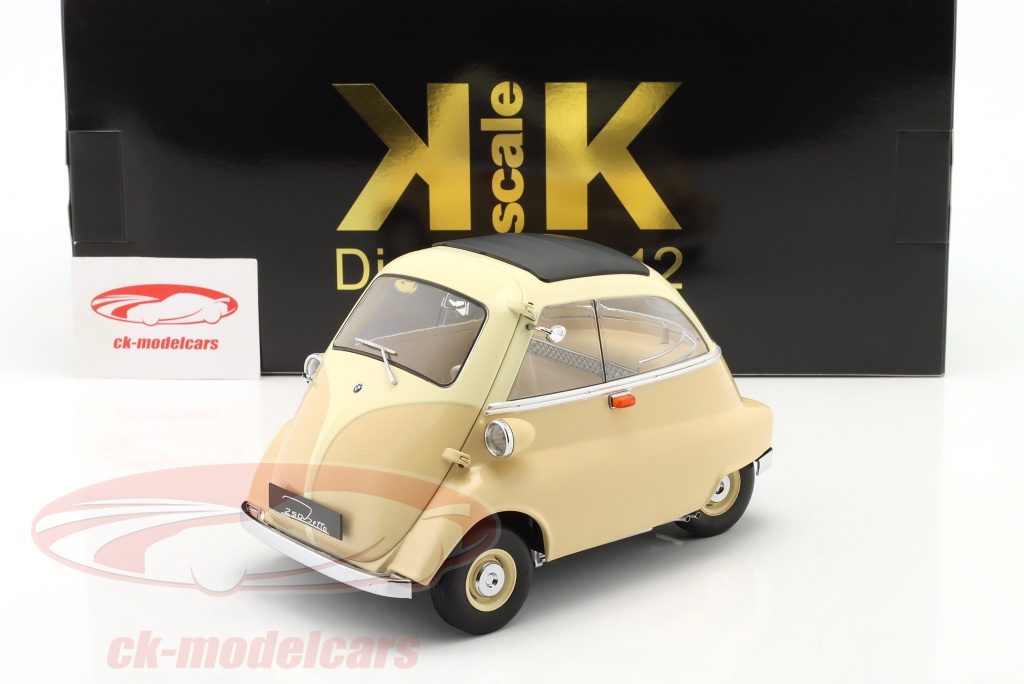 KK-Scale 1:12 BMW Isetta 250 Baujahr 1959 creme / gelb KKDC120041 Modellauto KKDC120041 ...