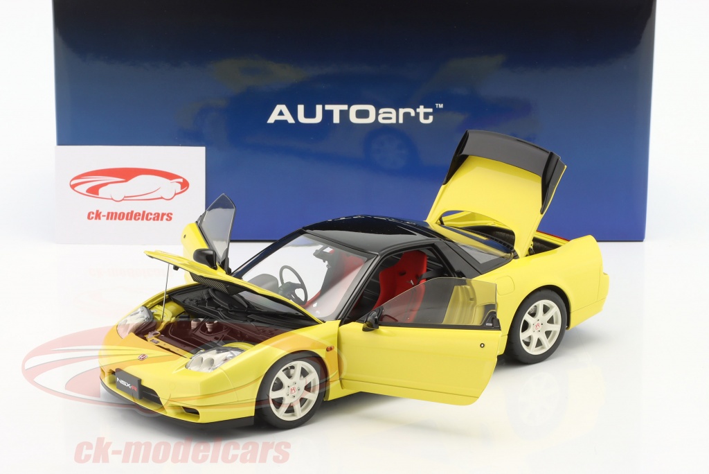 AUTOart 1:18 Honda NSX-R (NA2) Año de construcción 2019 amarillo 73214 modelo coche 73214 ...