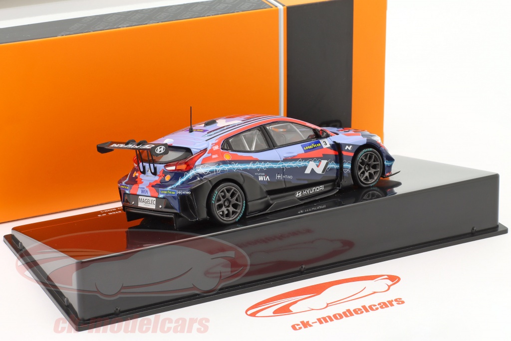 Ixo 1:43 Hyundai Veloster N #3 ETCR Pau-Arnos 2021 T. Chilton GTM161D ...