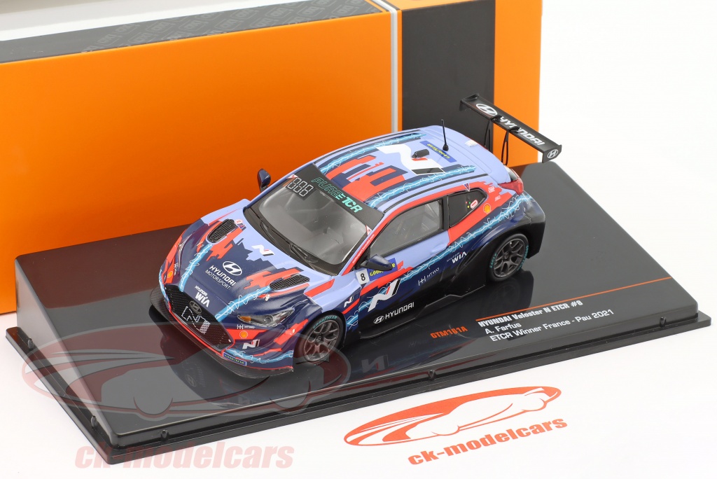 Ixo 1:43 Hyundai Veloster N #8 ETCR Pau-Arnos 2021 A. Farfus GTM161A ...