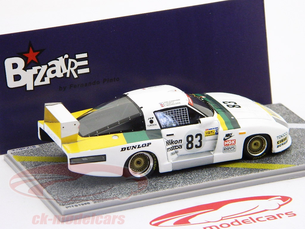 Spark 1:43 Mazda RX-7254 24h LeMans 1982 N° 83 Nicholson / Lovett / Walkinshaw Bizarre BZ317 ...