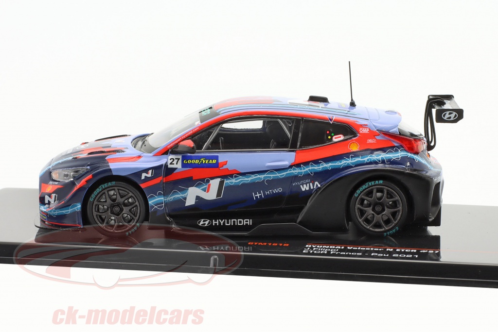 Ixo 1:43 Hyundai Veloster N #27 ETCR Pau-Arnos 2021 J. Filippi GTM161B ...