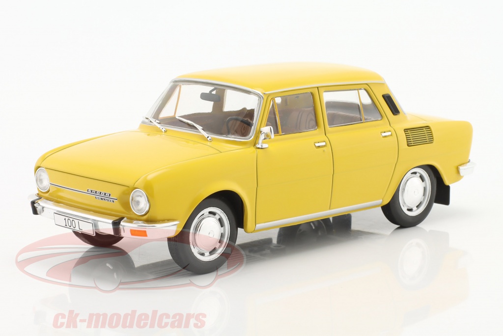 WhiteBox 1:24 Skoda 100L Год постройки 1974 желтый WB124139 модель автомобиль WB124139 4052176657201