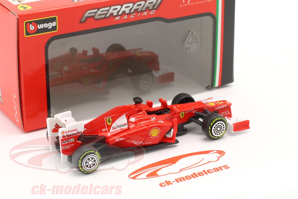 Bburago 1:43 Fernando Alonso Ferrari F2012 #5 formula 1 2012 CK79186 ...