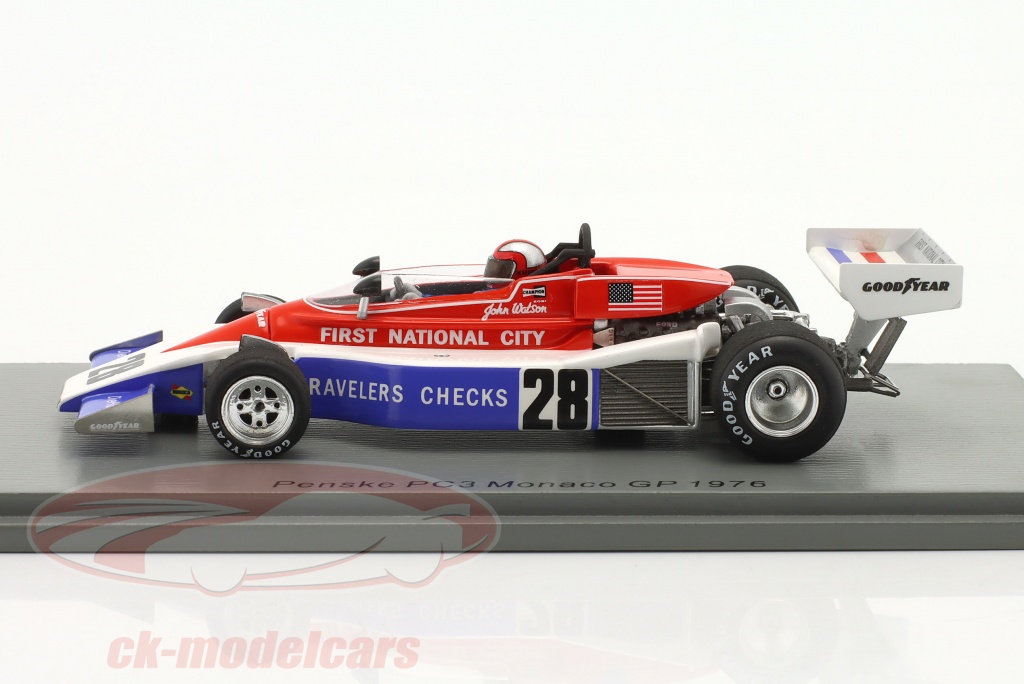 Spark 1:43 John Watson Penske PC3 #28 Monaco GP formule 1 1976 S7224 ...