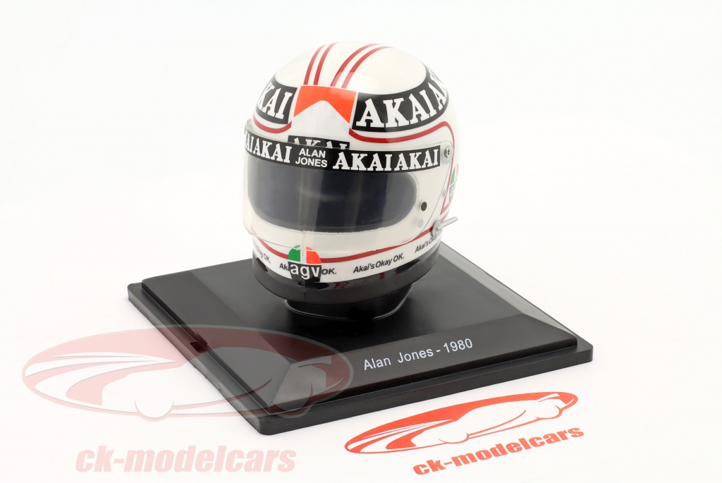 Spark 1:5 Alan Jones #27 Williams formula 1 World Champion 1980 helmet ...