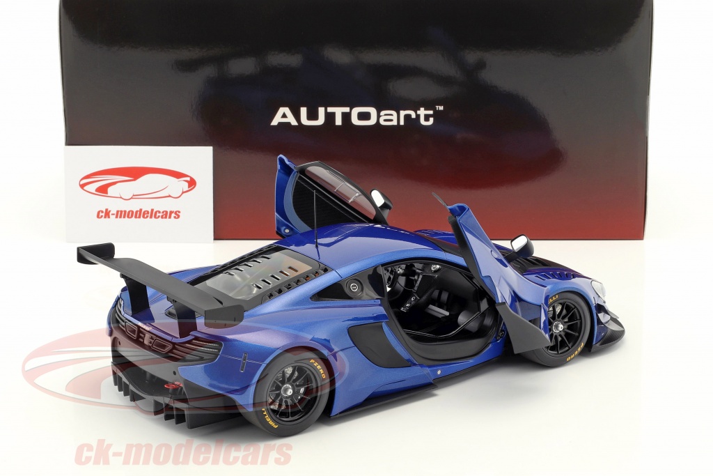 AUTOart 1:18 McLaren 650S GT3 Plain Body Version 2017 blue metallic ...