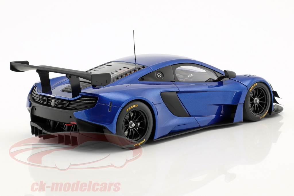 AUTOart 1:18 McLaren 650S GT3 Plain Body Version 2017 azul metálico ...