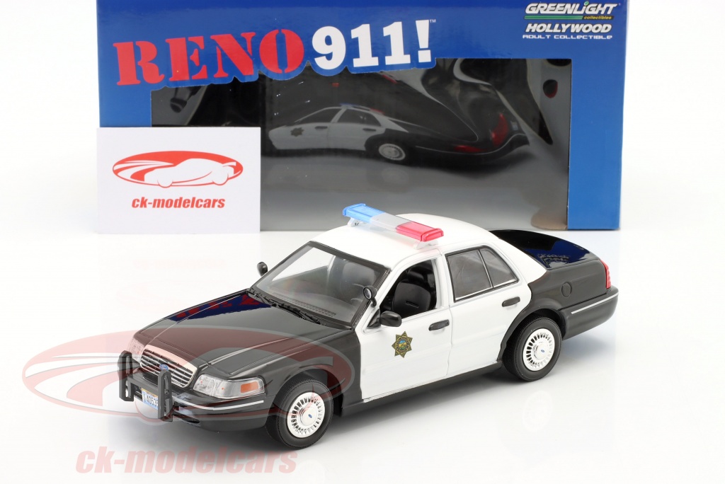 Greenlight 1:24 Ford Crown Victoria "Reno 911 !" police year 1998 84162 ...