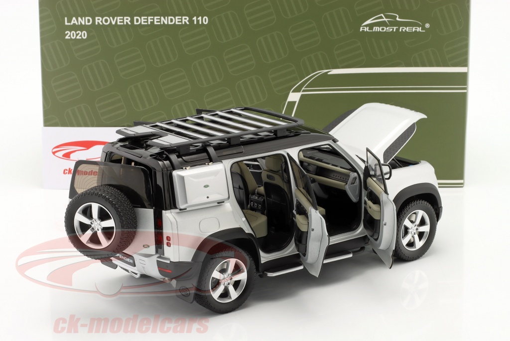 Almost Real 1:18 Land Rover Defender 110 Ano de construção 2020 prata ...