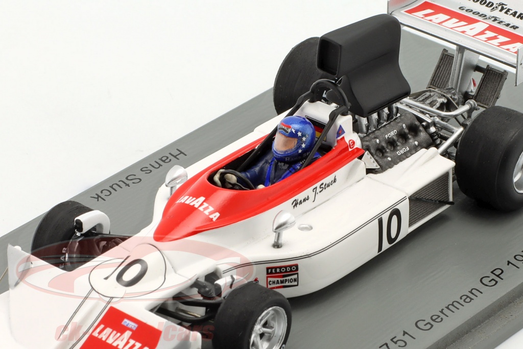 Spark 1:43 Hans J. Stuck March 751 #10 Alemania GP fórmula 1 1975 S5377 ...