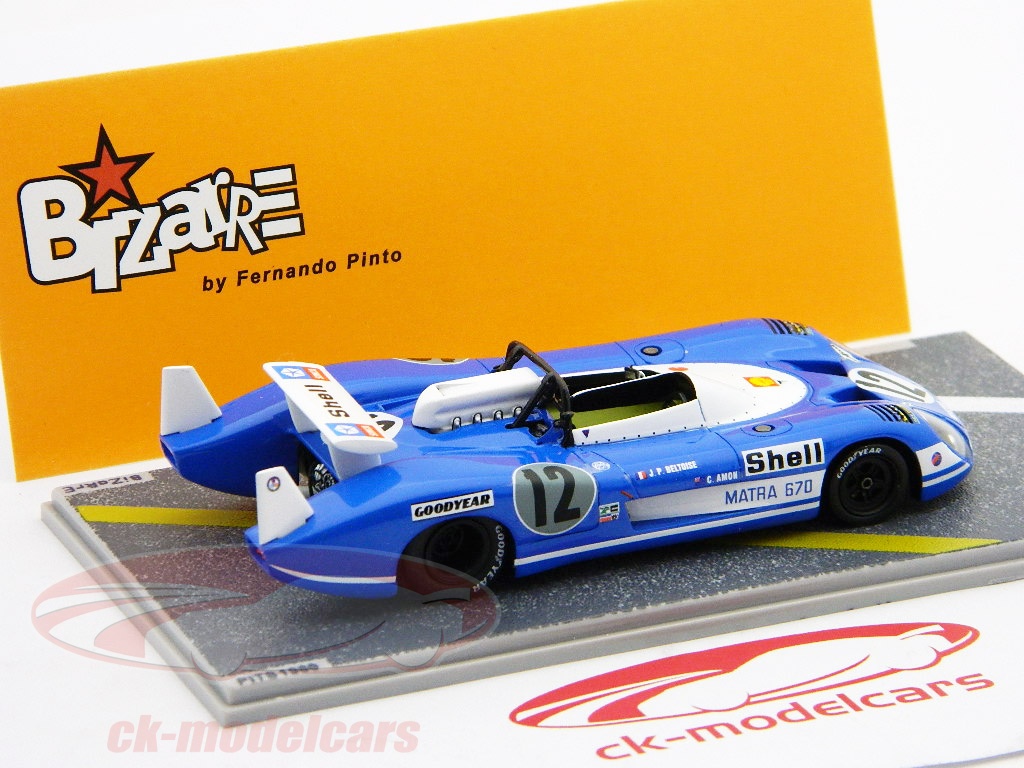 Spark 1:43 Matra 670 #12 24h LeMans 1972 Beltoise / Amon Bizarre BZ554 ...