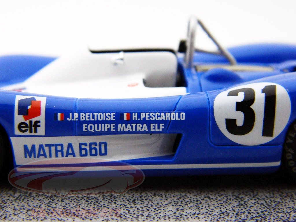 Spark 1:43 Matra Simca MS660 #31 24h LeMans 1970 Beltoise / Pescarolo ...
