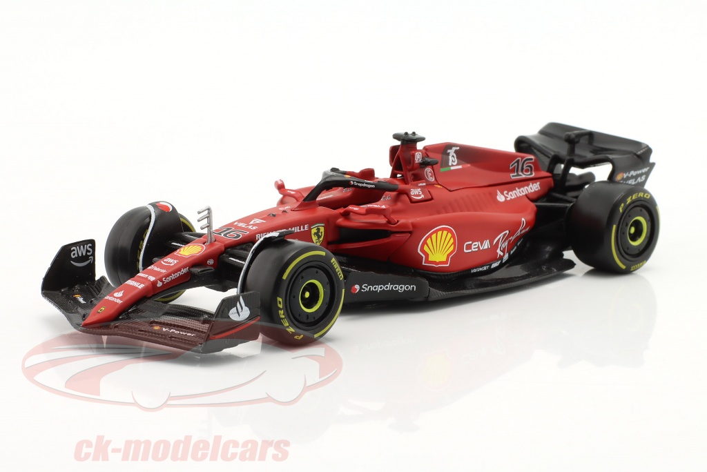 Bburago 1:43 Charles Leclerc Ferrari F1-F75 #16 formula 1 2022 18-36832 ...
