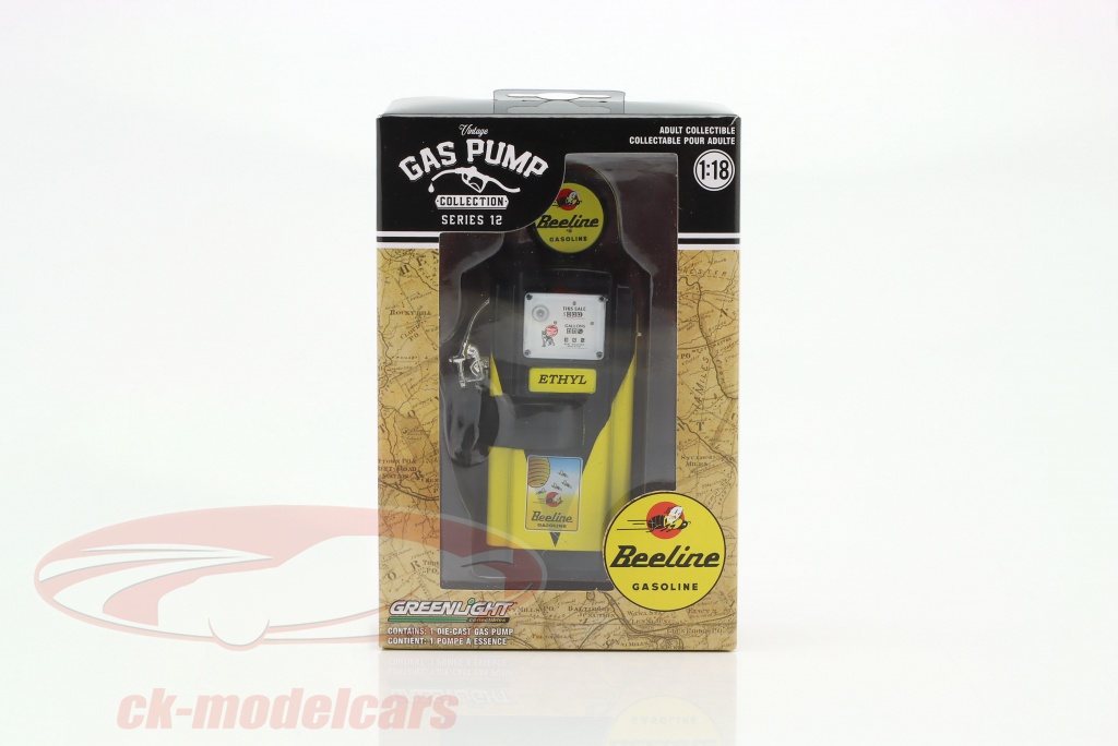 Wayne 100-A gas pompa Beeline Gasoline 1948 Nero / giallo 1:18 ...