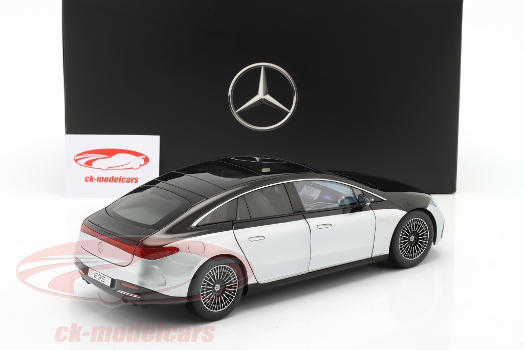 NZG 1:18 Mercedes-Benz EQS (V297) 2022 mit Licht obsidianschwarz ...
