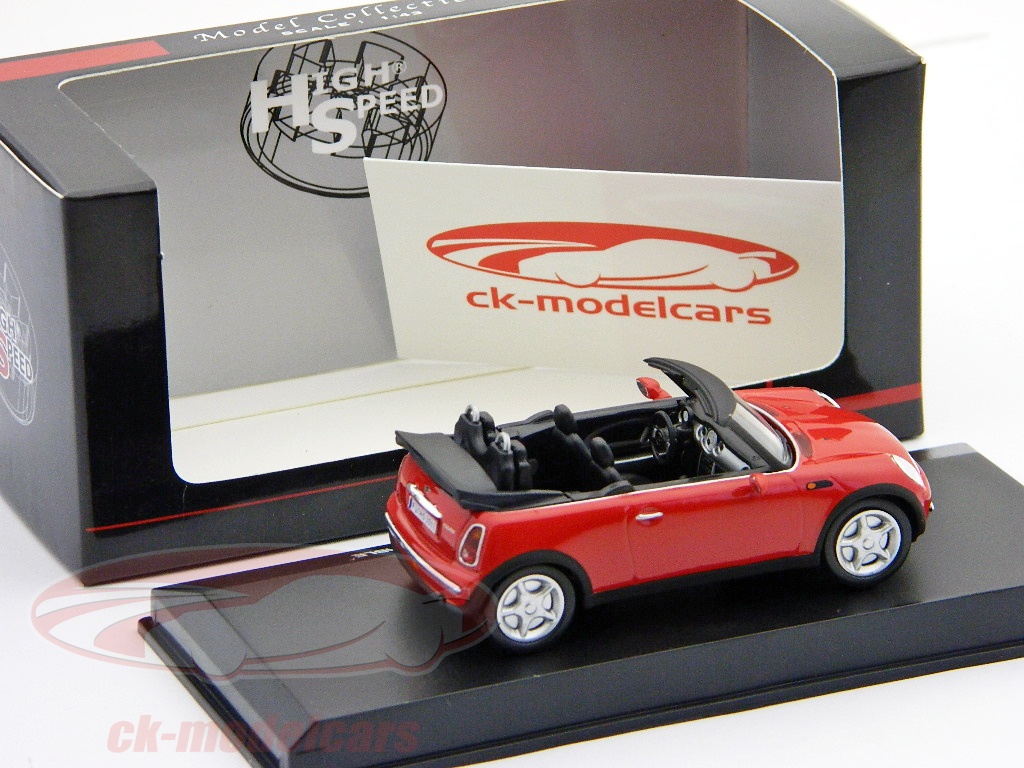 HighSpeed 1:43 Mini Cooper Convertible red 43KFB45 model car 43KFB45 ...