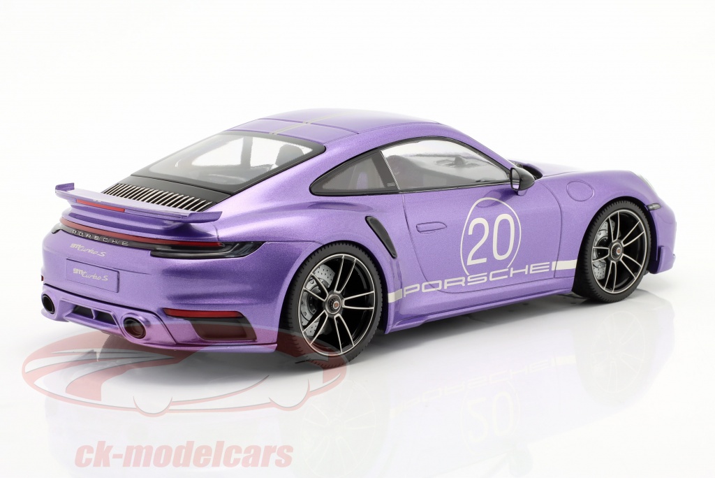 Minichamps 1:18 Porsche 911 (992) Turbo S Sport Design 2021 violet ...