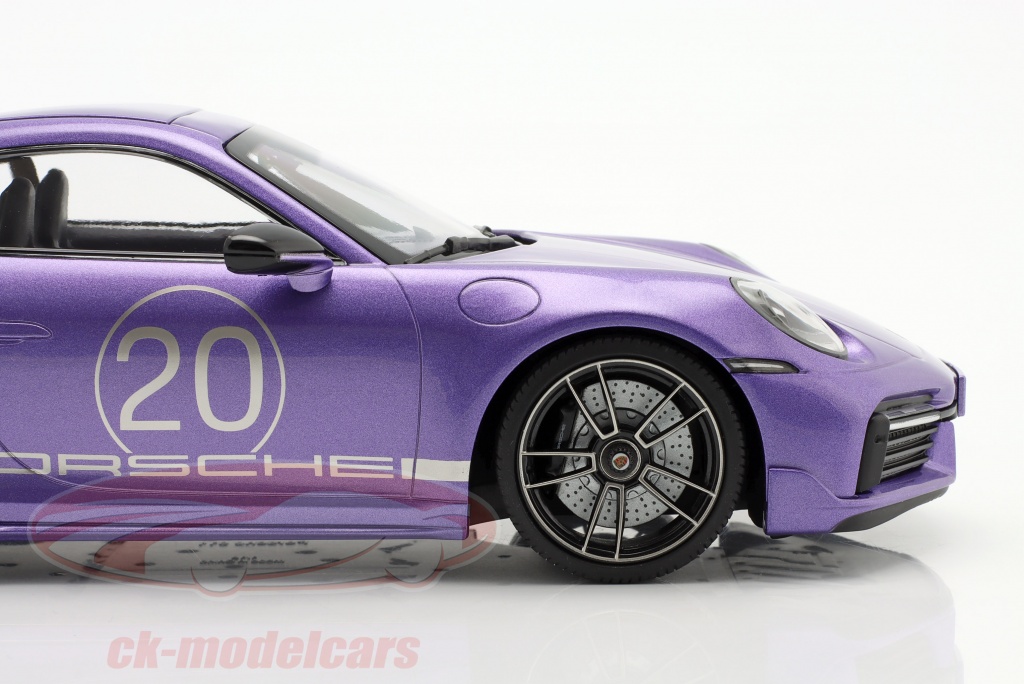 Minichamps 1:18 Porsche 911 (992) Turbo S Sport Design 2021 violet ...