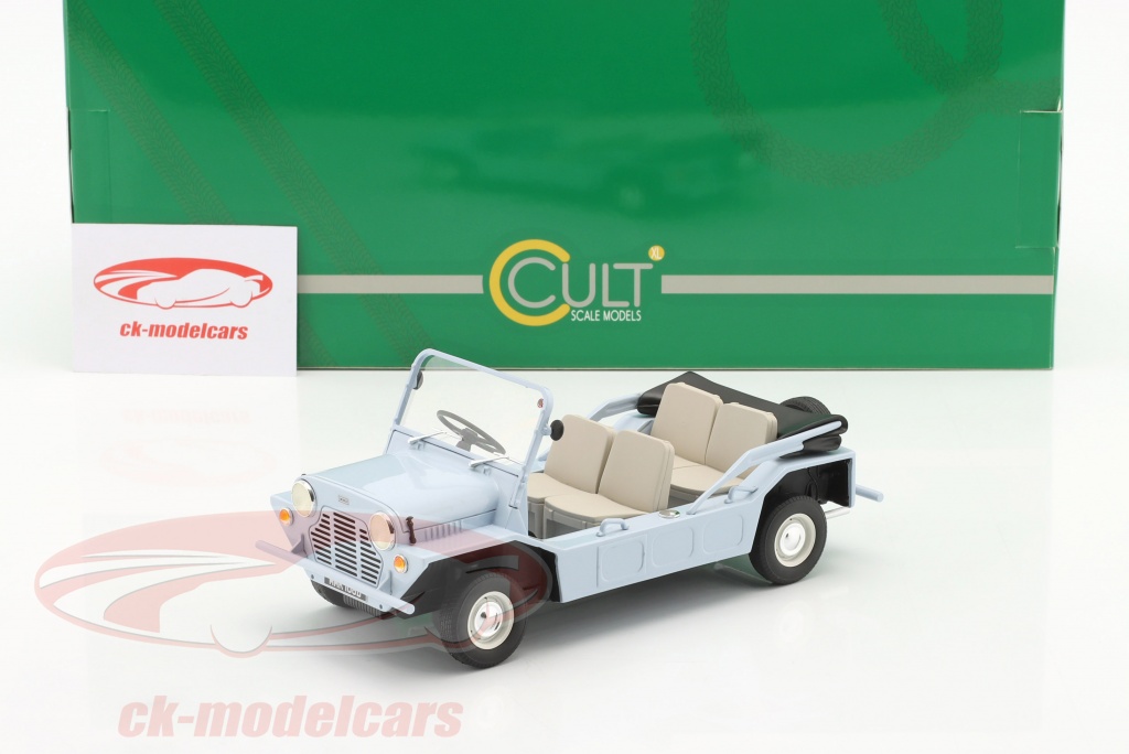 Cult Scale Models 1:18 Mini Moke RHD year 1965 light blue CML109-2 ...