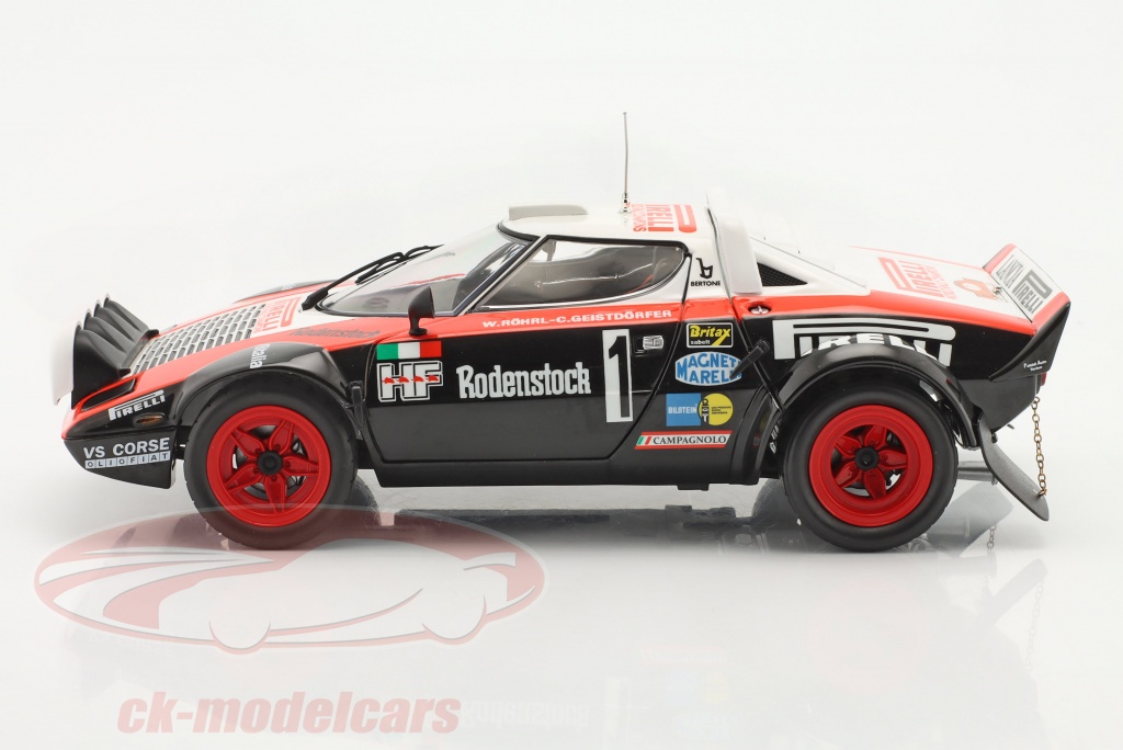 Kyosho 1:18 Lancia Stratos HF #1 Winner Rallye Hunsrueck 1978 Röhrl ...