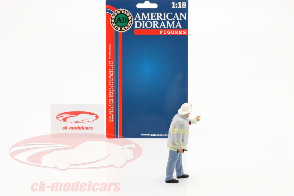 American Diorama 1:18 Firefighters Fire Captain figure AD76318 model ...