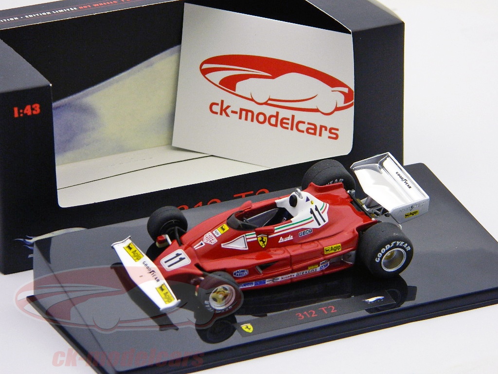 HotWheels Elite 1:43 N. Lauda Ferrari F1 312 T2 #11 Winner German GP 1977 Formel 1 N5581 model ...
