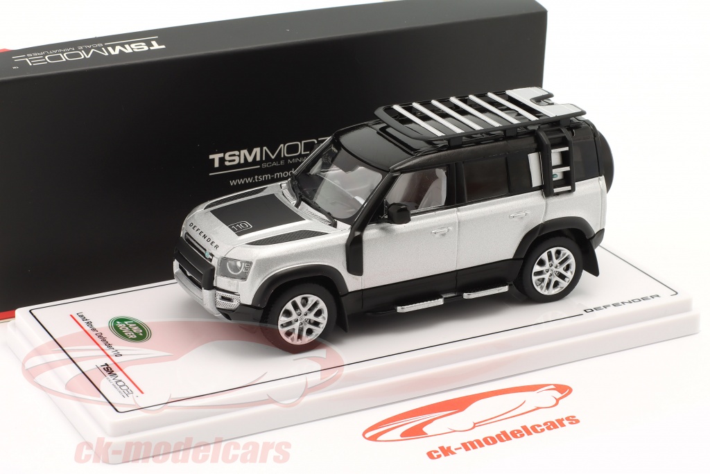 True Scale 1:43 Land Rover Defender 110 Explorer Pro 2020 indus silver ...