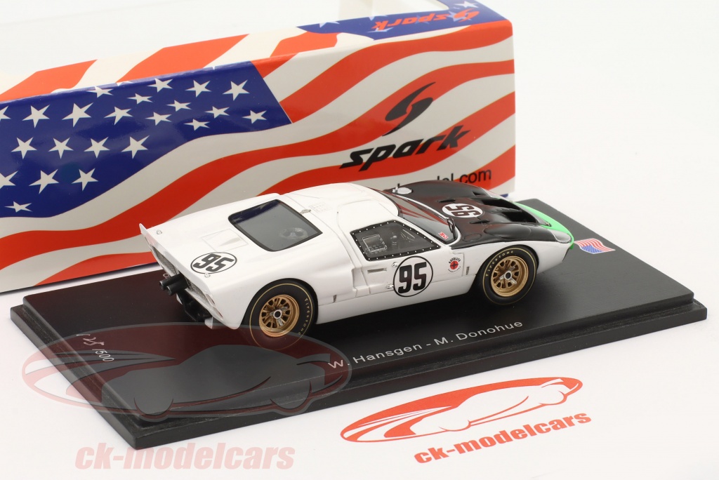 Spark 1:43 Ford GT40 Mk II #95 第三名 24h Daytona 1968 US256 模型 汽车 US256 ...