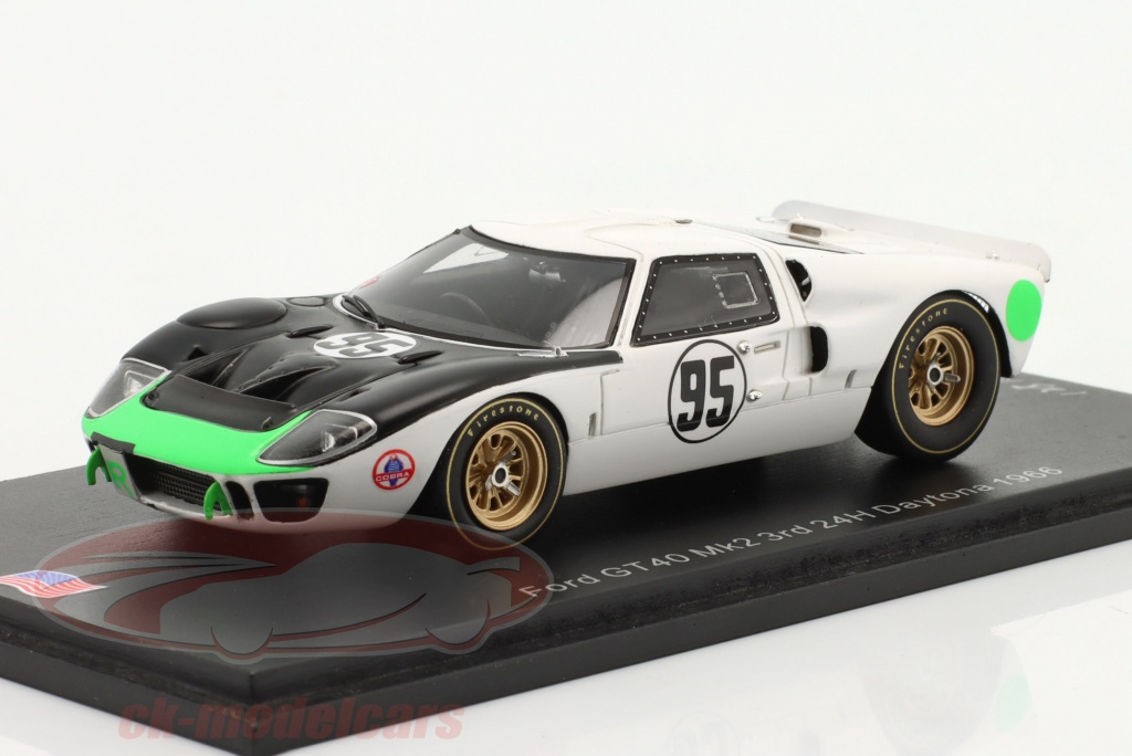 Spark 1:43 Ford GT40 Mk II #95 3位 24h Daytona 1968 US256 モデル 車 US256 ...