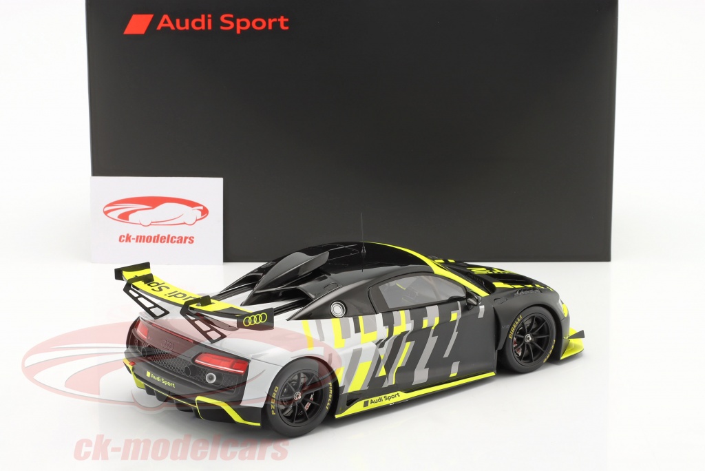 Spark 1:18 Audi R8 LMS GT2 Presentation Car black / gray / yellow 5022100251 model car ...