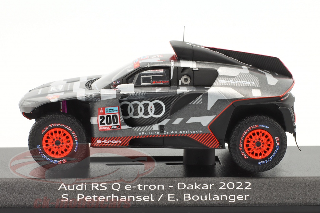 Spark 1:43 Audi RS Q e-tron #200 reunión dakar 2022 Peterhansel ...