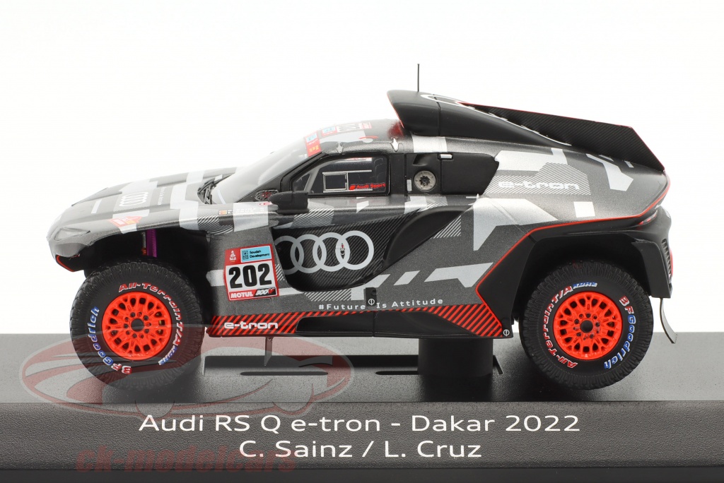 Spark 1:43 Audi RS Q e-tron #202 Rallye Dakar 2022 Sainz, Cruz 5022200132 Modellauto 5022200132 ...