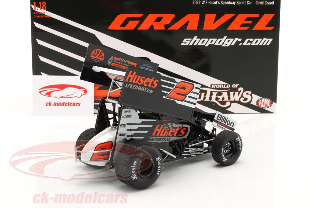 GMP 1:18 Huset's Speedway Sprint Car 2022 #2 David Gravel A1822003 ...