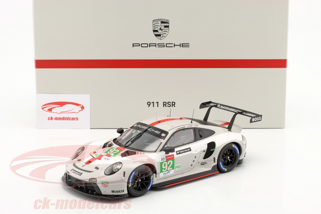 Spark 1:18 Porsche 911 RSR-19 #92 24h LeMans 2021 Christensen, Estre ...