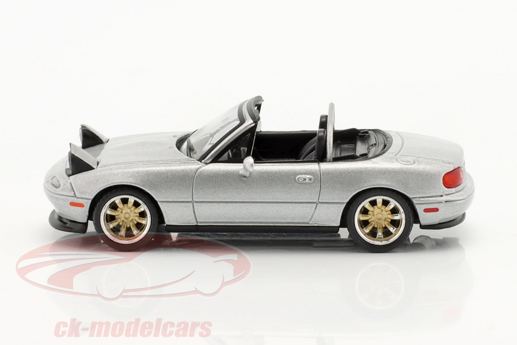 True Scale 1:64 Mazda Miata MX-5 Tuned Version silver metallic ...