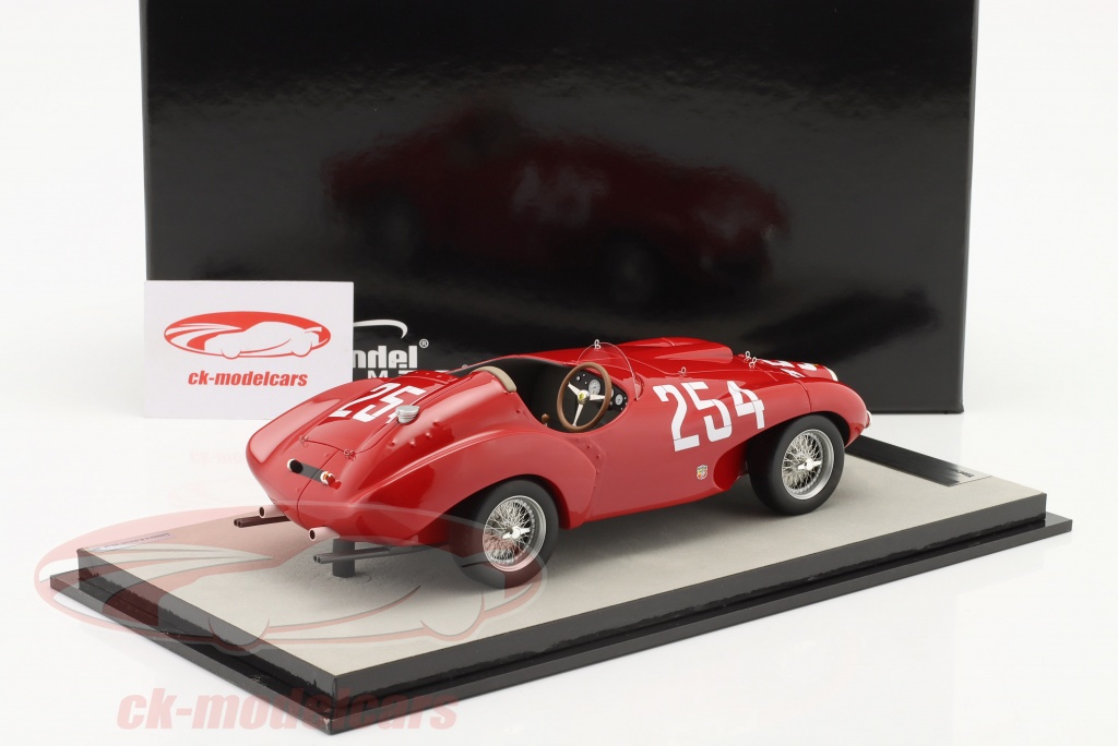 Tecnomodel 1:18 Ferrari 166MM Abarth #254 Bologna-Raticosa escalar a ...