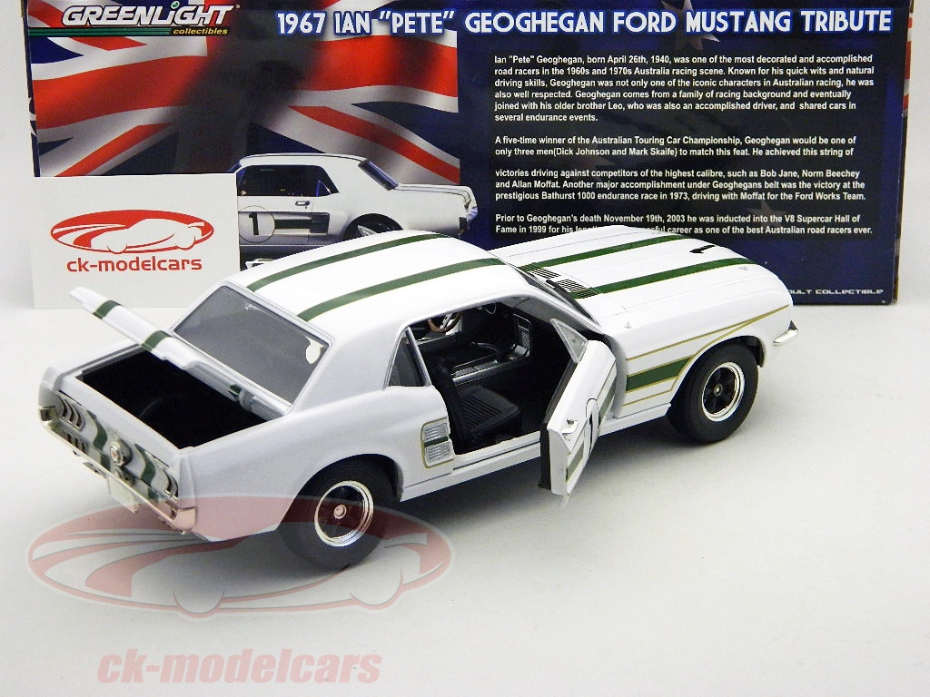 Greenlight 1:18 Ford Mustang #1 Race Version 1967 Ian Geoghegan 50826 ...