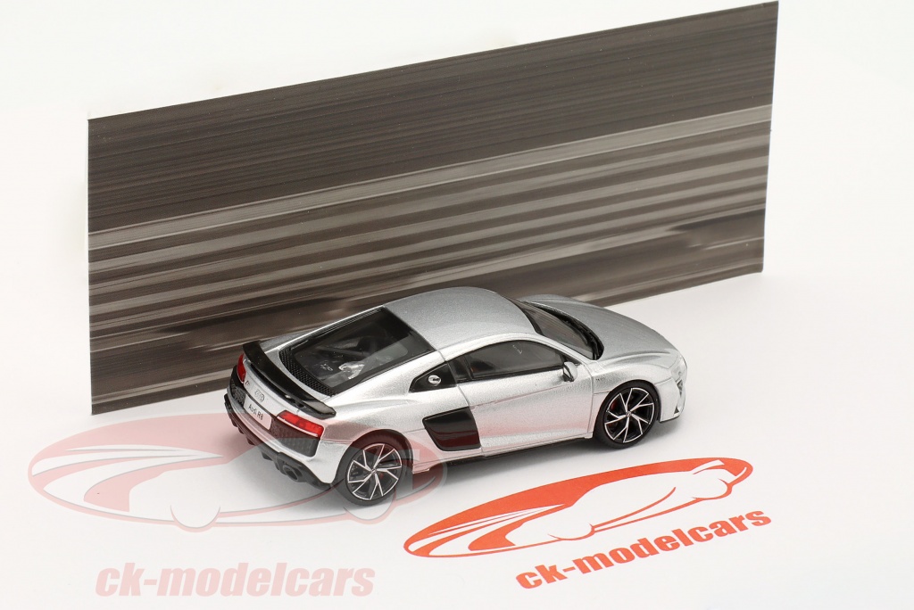 KengFai 1:64 Audi R8 Coupe Performance V10 Bouwjaar 2021 zilver metalen ...