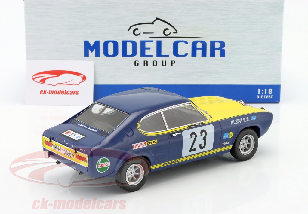 ModelCarGroup 1:18 Ford Capri MK1 #23 Olympia Rallye 1972 Röhrl ...