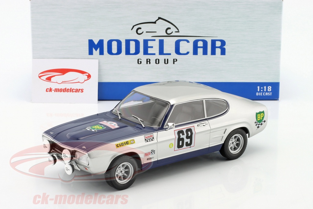 ModelCarGroup 1:18 Ford Capri MK1 #69 3ème Rallye Tour de Corse 1969 ...