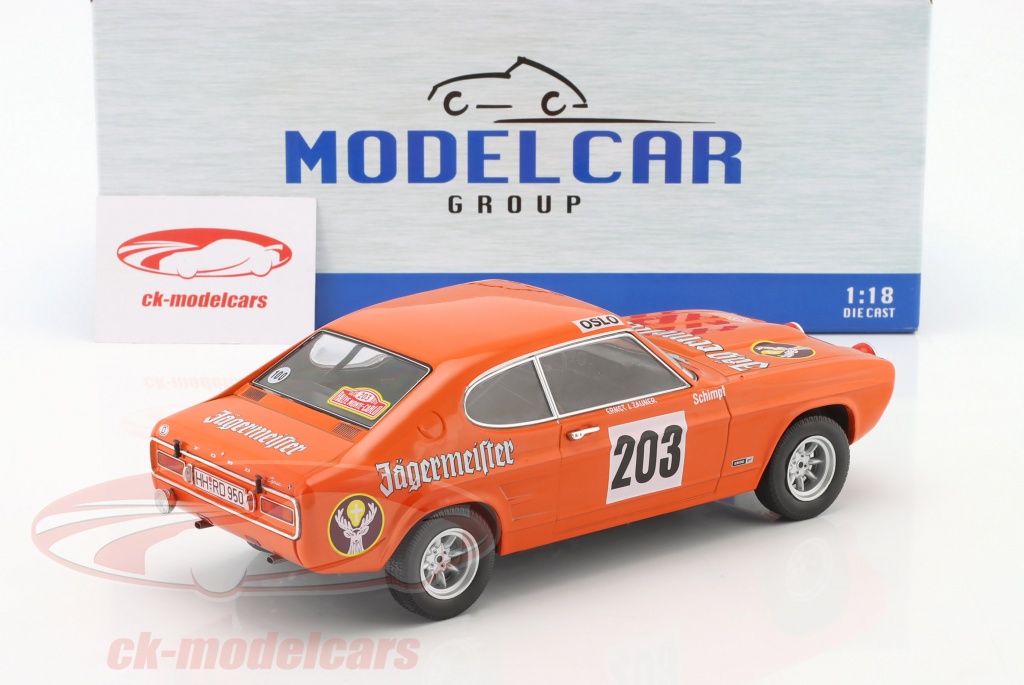 Modelcar Group 1:18 Ford Capri MK1 #203 reunión Monte-Carlo 1973 ...